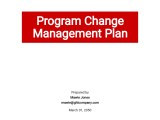 Program Change Management Plan Template Google Docs Word Apple