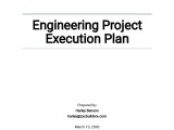 Engineering Project Execution Plan Template Google Docs Word Apple