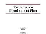 Free Free Sample Performance Development Plan Template Google Docs