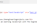 Introduction To Javascript The Engineering Projects