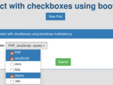 Bootstrap Jquery Multiple Select With Checkboxes Using Bootstrap