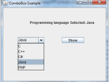 Java Jcombobox Tpoint Tech