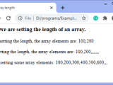 Javascript Array Length Property Tpoint Tech