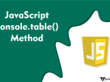 Javascript Console Table Method Tpoint Tech