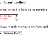 Javascript Focus Method Tpoint Tech