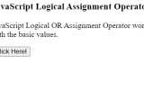 Javascript Logical Assignment Operators Tpoint Tech