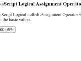 Javascript Logical Assignment Operators Tpoint Tech