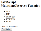 Javascript Mutationobserver Function Tpoint Tech