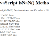 Javascript Nan Function Tpoint Tech