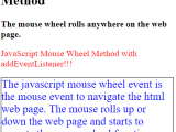 Javascript Onmousewheel Event Tpoint Tech