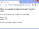 Javascript Onresize Event Tpoint Tech