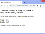 Javascript Onresize Event Tpoint Tech