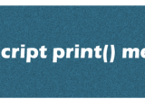 Javascript Print Method Tpoint Tech