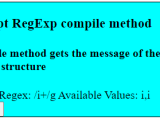Javascript Regex Compile Method Tpoint Tech