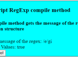 Javascript Regex Compile Method Tpoint Tech