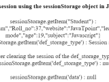 Javascript Sessionstorage Tpoint Tech