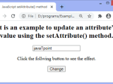 Javascript Setattribute Method Tpoint Tech