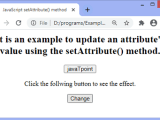 Javascript Setattribute Method Tpoint Tech
