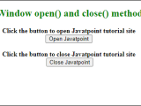 Javascript Window Close Method Tpoint Tech