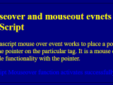 Mouseover Function In Javascript Tpoint Tech