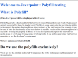 Polyfill Js Tpoint Tech