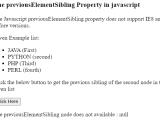 Previouselementsibling Property In Javascript Tpoint Tech