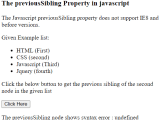 Previoussibling Property In Javascript Tpoint Tech
