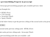 Previoussibling Property In Javascript Tpoint Tech