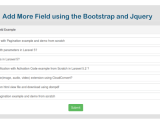 Add Remove Input Fields Dynamically Using Jquery With Bootstrap