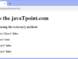 Isarray Method Tpoint Tech