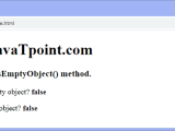 Isemptyobject Method Tpoint Tech
