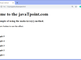 Makearray Method Tpoint Tech