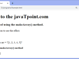 Makearray Method Tpoint Tech