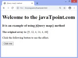 Jquery Map Function Tpoint Tech