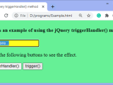 Jquery Triggerhandler Method Tpoint Tech