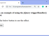 Jquery Triggerhandler Method Tpoint Tech