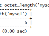 Mysql String Octet Length Function Tpoint Tech