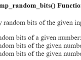 Php Gmp Random Bits Function Tpoint Tech