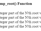 Php Gmp Root Function Tpoint Tech