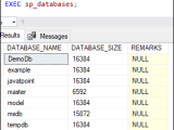 Sql Server Create Database Tpoint Tech