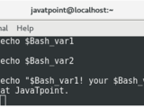 Bash Variables Tpoint Tech
