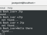 Bash Variables Tpoint Tech