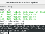 Bash Variables Tpoint Tech