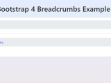 Bootstrap 4 Breadcrumbs Tpoint Tech