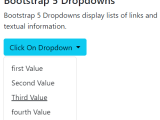 Bootstrap 5 Dropdowns Tpoint Tech