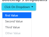 Bootstrap 5 Dropdowns Tpoint Tech