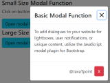 Bootstrap 5 Modal Function Tpoint Tech