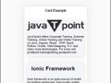 Ionic Cards Tpoint Tech