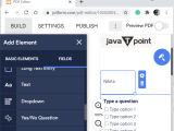 Adding Form Fields Tpoint Tech