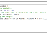 Vba Len Function Tpoint Tech